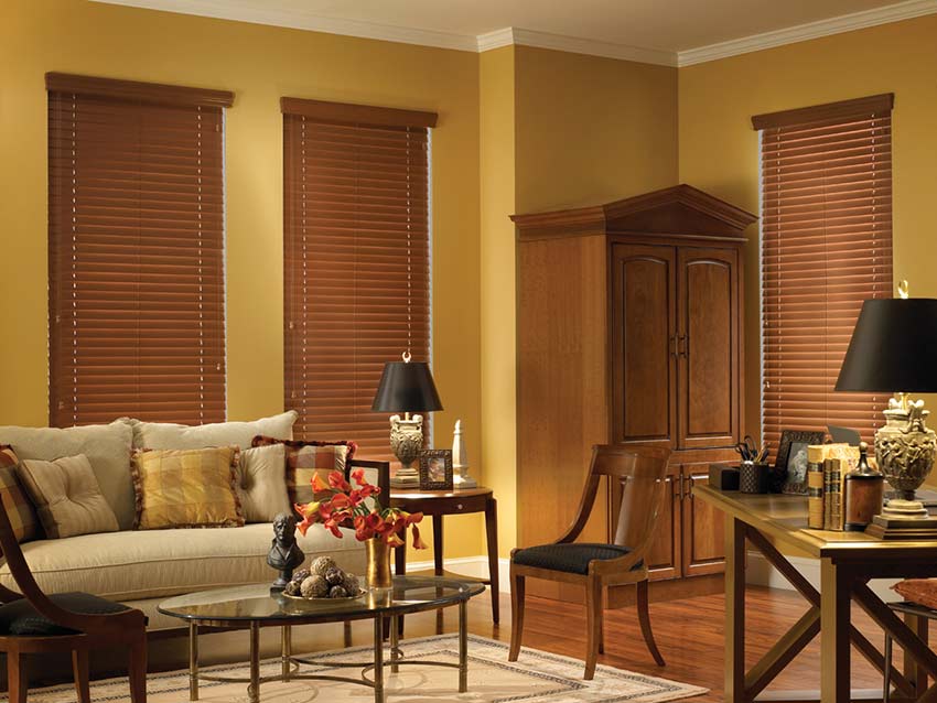Ultra Wood Horizontal Blinds by Sanford Verticals - Orlando, Florida